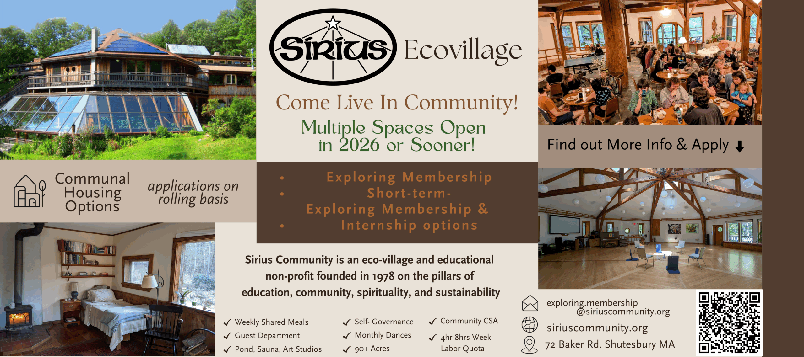 Sirius Community Seeking Exploring Members - Foundation for Intentional ...